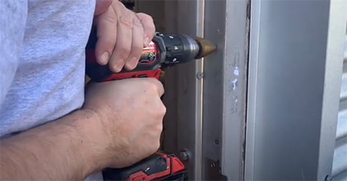 Steel Door Frame Prep For A Deadbolt Latch | Lockmish - Winnipeg Locksmith